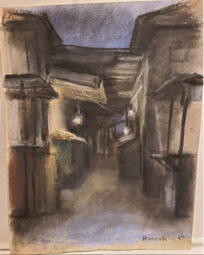 “Shuk At Night” by Allan Hirsch | Leviim Gallery