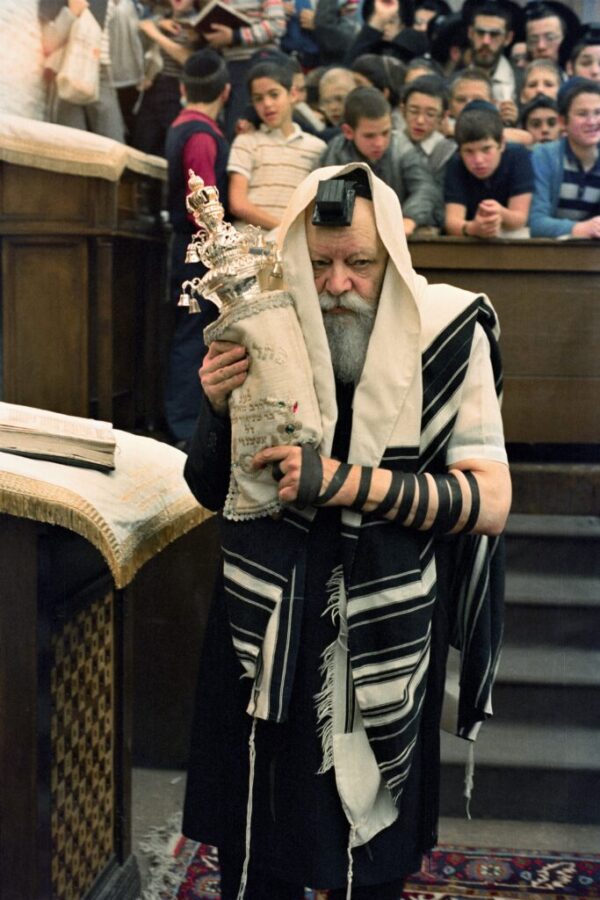 Rebbe with Torah | Leviim Gallery